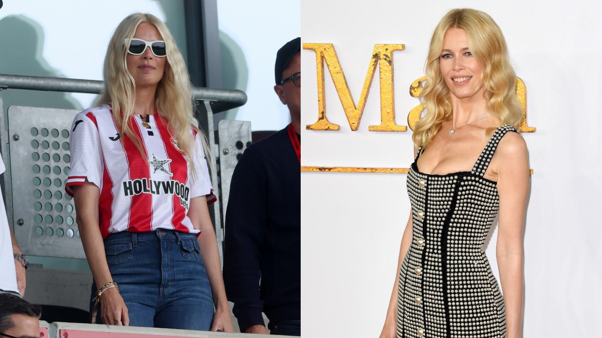 Why supermodel and former 'world's sexiest woman' Claudia Schiffer was spotted wearing Brentford ...